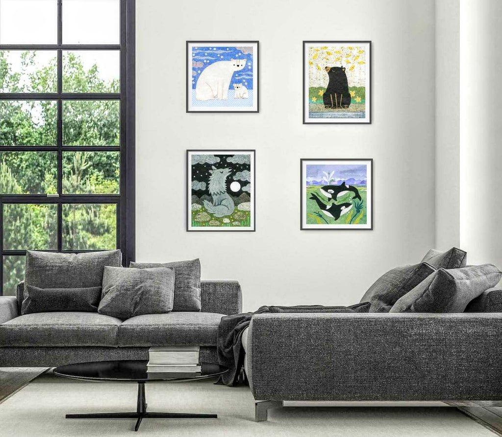 Twilight Polar Bears Print – Kate Endle