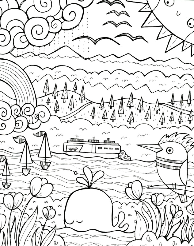 coloring pages vancouver washington