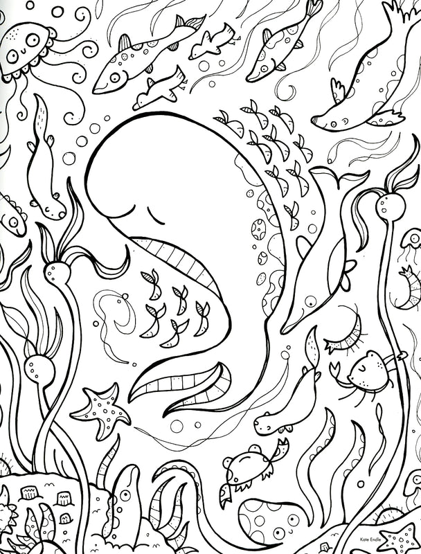 in the ocean coloring book